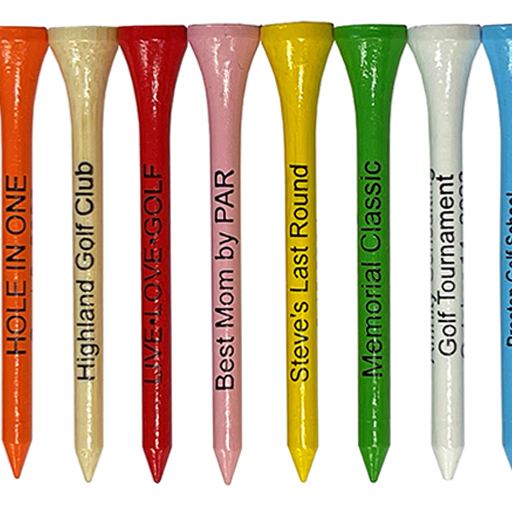 Personalized Golf Tees & Ball Markers shipped nationwide
